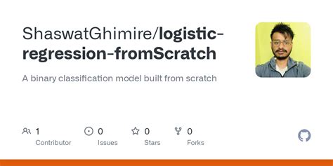 Github Shaswatghimire Logistic Regression Fromscratch A Binary Classification Model Built