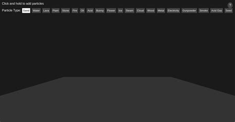 3d Falling Sand Particle Simulation