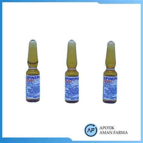 Epinephrine Per Ampul Apotek Aman Farma