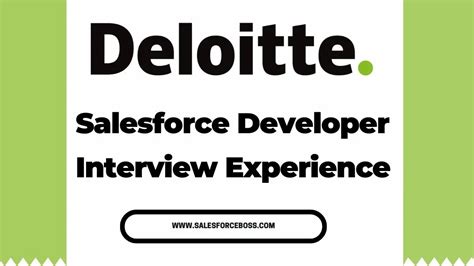 Deloitte Salesforce Interview Questions 2025 Deloitte Salesforce Interview Experience