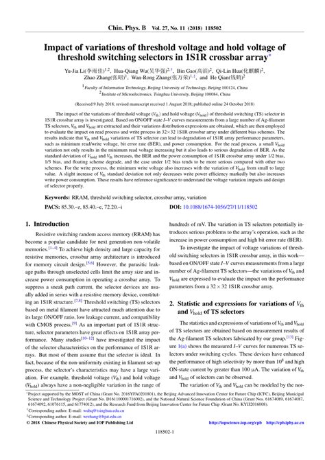 Impact Of Variations Of Threshold Voltage And Hold Voltage Of Threshold