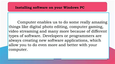 Installing Software Pptx