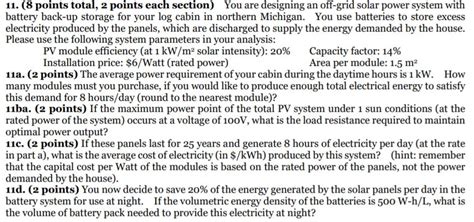 Points Total Points Each Section You Are Chegg
