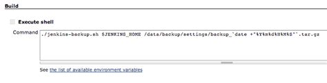 GitHub Sue Jenkins Backup Script Archive Jenkins Setting And Plugins
