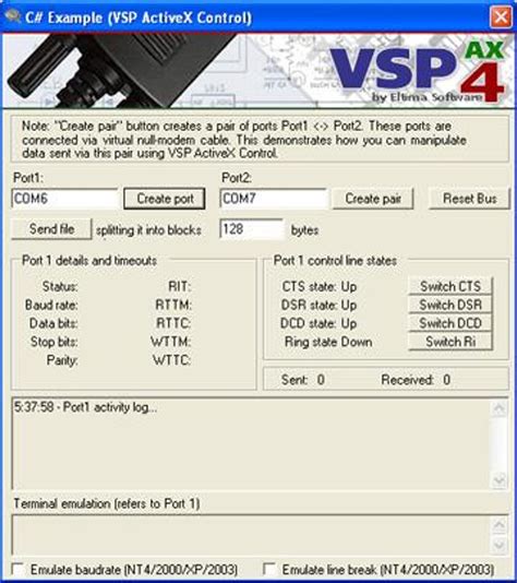 Virtual Serial Port ActiveX Download