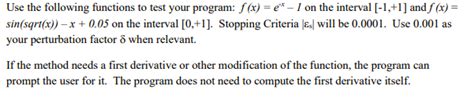 solved write a matlab code for modified secant method