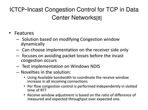 ppt tcp incast in data center networks powerpoint presentation free