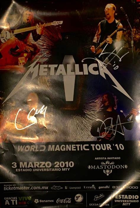 Metallica Original Signierte Konzertplakat Kaufen Auf Ricardo