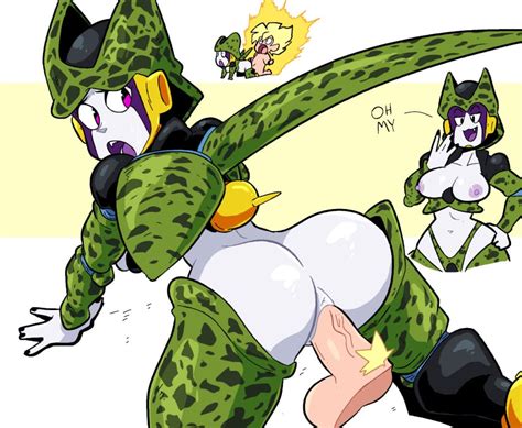 Rule 34 Cell Dragon Ball Dragon Ball Dragon Ball Z Nipples Penis Perfect Cell Pussy Rule 63