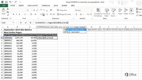 Microsoft Excel 2013 Vlookup In Excel 2013 Copy A Vlookup Formula Video 4 Of 4 Youtube