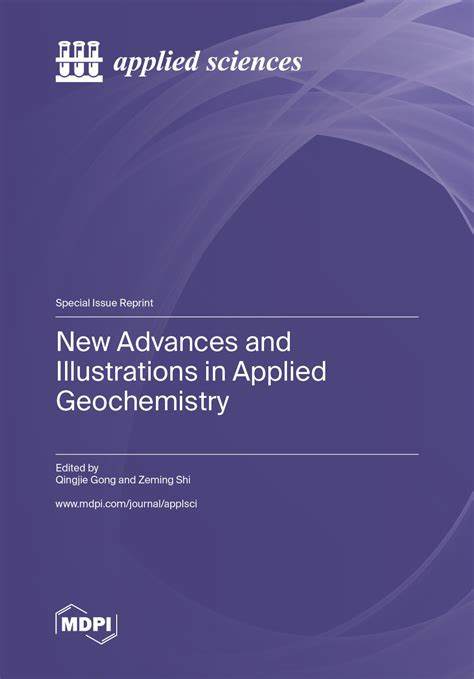 New Advances And Illustrations In Applied Geochemistry Mdpi Books