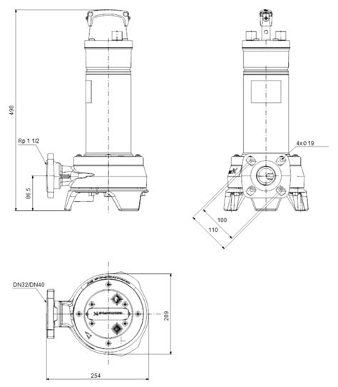 ᐉ Насос Grundfos Unilift Apg 40 10 1 92616890 купить по цене 51 275