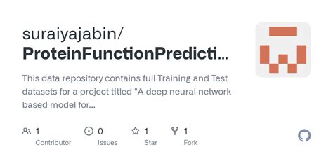 GitHub Suraiyajabin ProteinFunctionPredictionDataSet This Data Repository Contains Full
