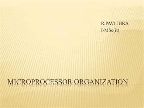 Microprocessor Ppt Operating Systems Computer Software And Applications