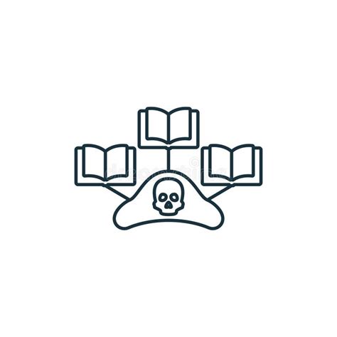 Intellectual Piracy Icon Monochrome Simple Sign From Intellectual Property Collection Stock