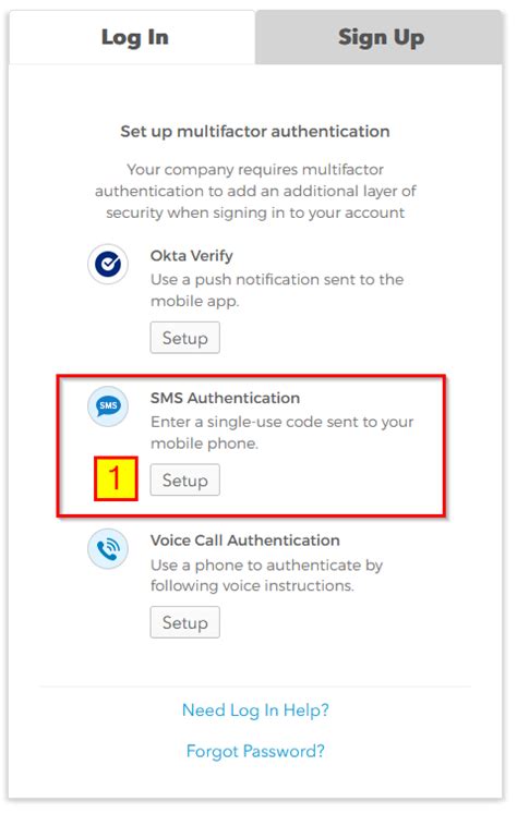 How To Set Up Mfa Via Sms Authentication Text Message Tim Help Center