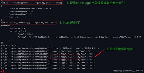 Mongodb 常用语法switched To Db Admin Csdn博客