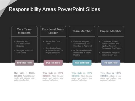 Responsibility Areas Powerpoint Slides PowerPoint Slide Presentation Sample Slide PPT