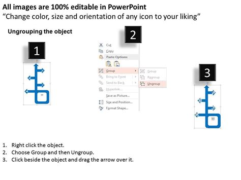 Arrow Infographic With Text Boxes Powerpoint Templates