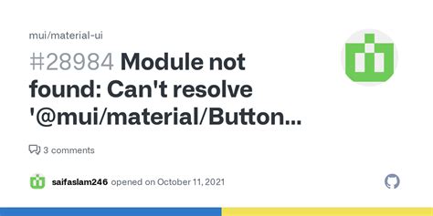 Module Not Found Can T Resolve Mui Material Button In E React Material Ui Challange Src