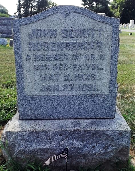John Shutt Rosenberger 1825 1891 Find A Grave Memorial