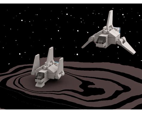 Lego Moc Lambda Class Shuttle Mini By Serenity Rebrickable Build
