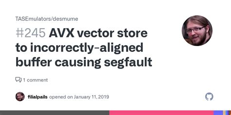 avx vector store to incorrectly aligned buffer causing segfault · issue