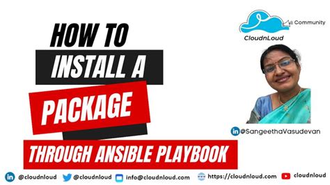 Sangeetha Vasudevan On Linkedin How To Install A Package Using Ansible