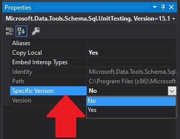 Asp Net Mvc Missing Microsoft Data Tools Schema Sql UnitTesting Again Stack Overflow