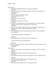 Chapter Arrays Doc Chapter Arrays TRUE FALSE The Indexed Variables Members Of An