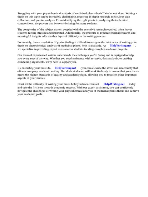 Phytochemical Analysis Of Medicinal Plants Thesis Pdf Polyphenol Antimicrobial