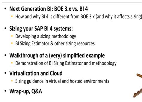 Bi4 Sizing A Sap Webcast Summary Sap Community