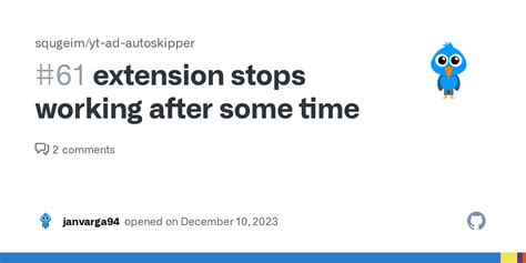 Extension Stops Working After Some Time · Issue 61 · Squgeimyt Ad Autoskipper · Github