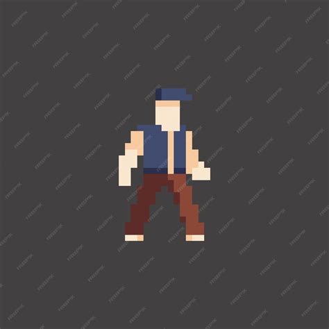 Premium Vector Pixel Art Game Character
