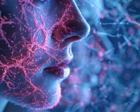 Advanced Nanosensors Embedded In Human Tissue Showcasing Detailed