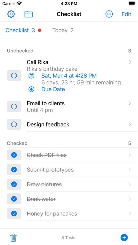 Checklist Widget Check List De Fugapiyo Inc Ios Aplicaciones