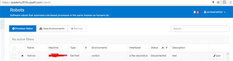 issue while provisioning robot to orchestrator help uipath