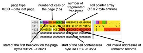 6 Sample Header And Cell Content Array For A Data Leaf Page Download Scientific Diagram
