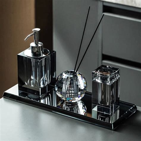 Bathroom Set Accessories Glass