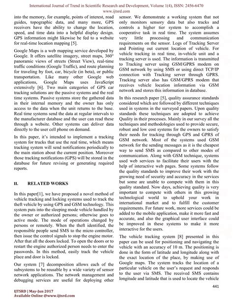 design and implementation for trucks tracking system using gps based on