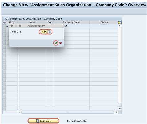 assign sales organization to company code in sap