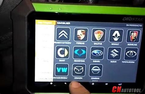 OBD Auto Scanner Tools How To Read Renault Grand Scenic Pin Code By OBDSTAR X DP