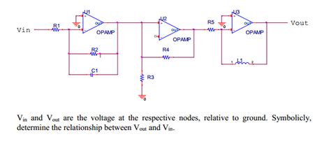 Solved Determine The Relationship Between Vout And Vin