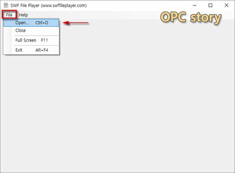 플래시 파일swf 파일을 실행하는 프로그램 Swf File Player Opc 스토리