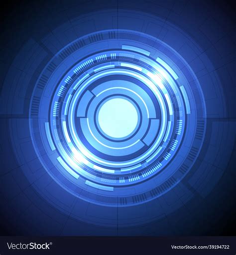 Abstract Overlap Circle Digital Background Smart Vector Image