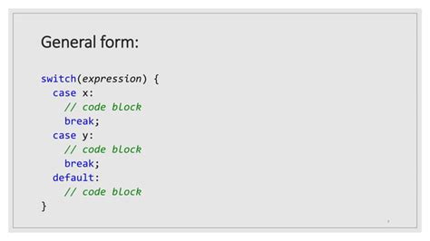 Switch Case In C Pptx Programming Languages Computing