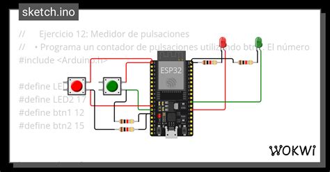 Ejercicio Nº12 Tp3 Pi Wokwi Esp32 Stm32 Arduino Simulator