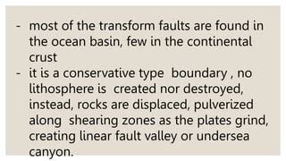 Transformfaultboundary Pptx Geography Science