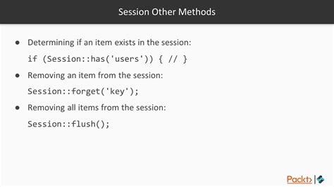 hands on web application development with laravel sessions usage