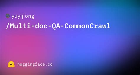 yuyijiong multi doc qa commoncrawl · datasets at hugging face